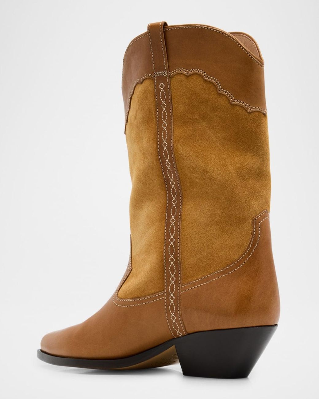 Isabel Marant Deurto Suede & Leather Cowboy Boots in Brown | Lyst
