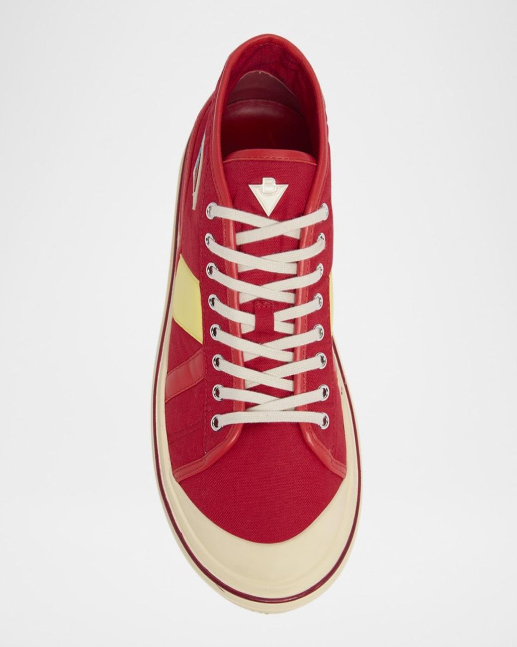 Bottega Veneta Apos;S Eliot Canvas Mid-Top Sneakers in Red for Men | Lyst
