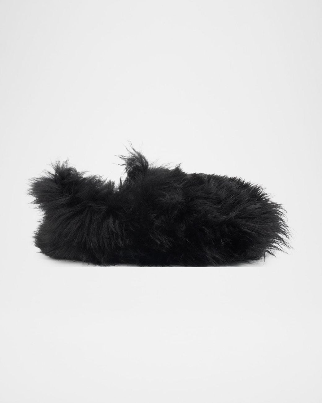 Moncler Snug Shearling Slippers in Black | Lyst