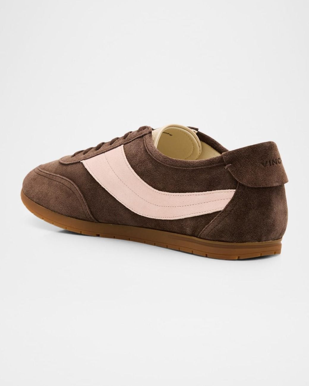 Vince La Runner Suede And Leather Runner Sneakers in Brown | Lyst