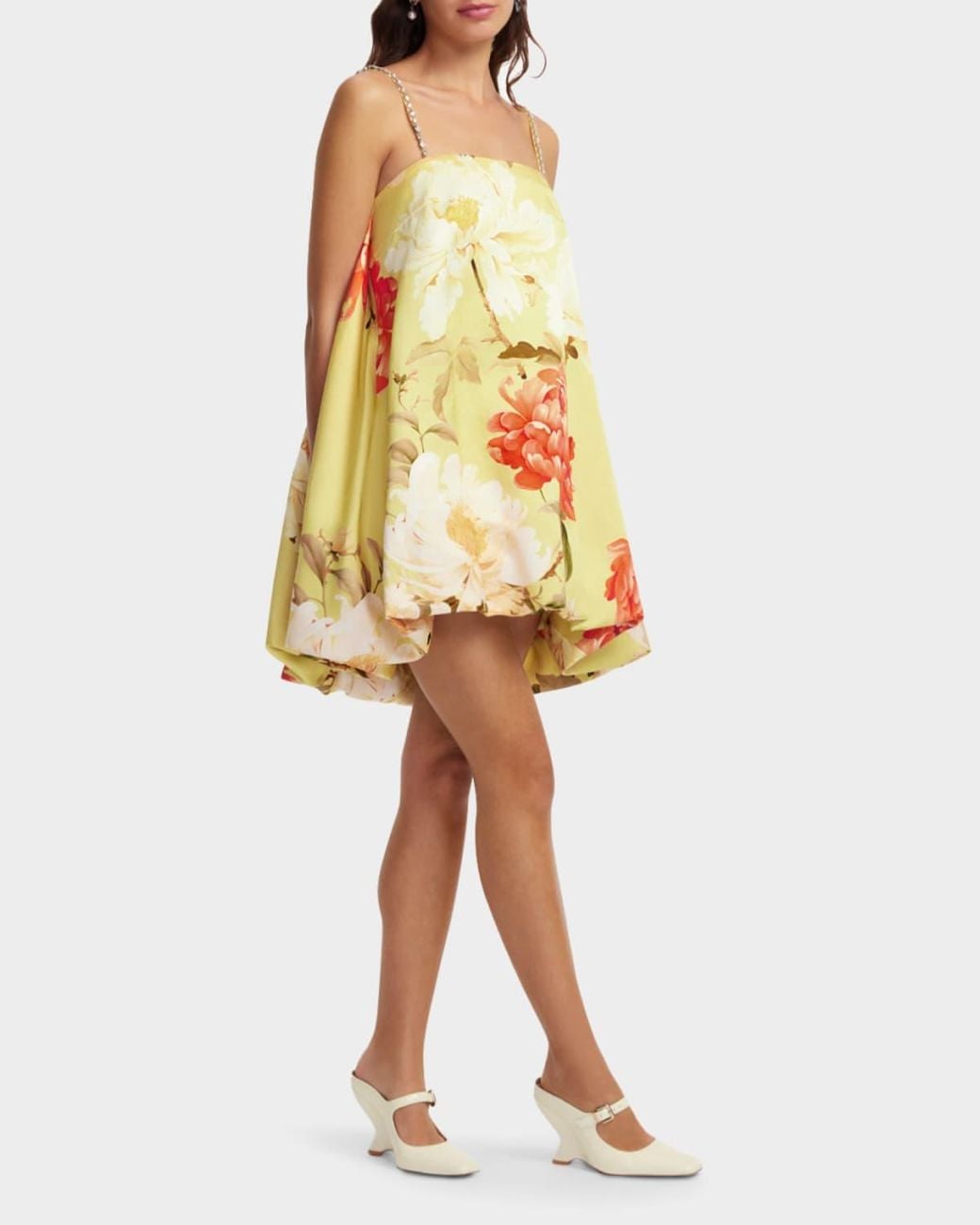 LEO LIN Patsy Crystal-Embellished Bubble Mini Dress | Lyst