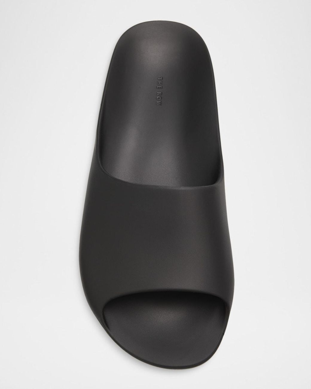 The Row Ama Rubber Slide Sandals in Brown | Lyst
