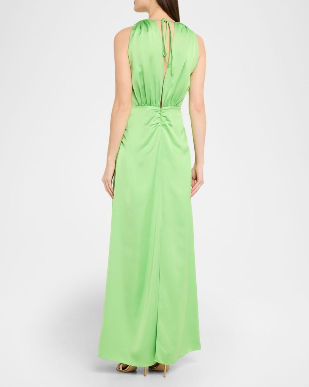 Ramy Brook Sleeveless Deep V-Neck Gown in Green | Lyst