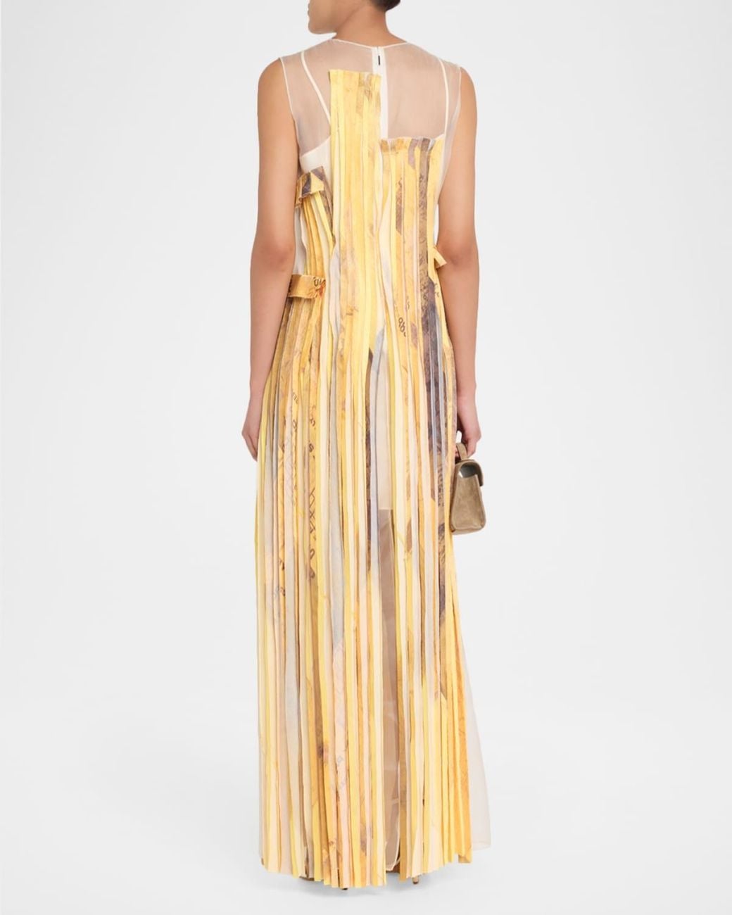 Jason Wu Sleeveless Strip Tank Gown With "Sulphur Bank" Artwork By ...