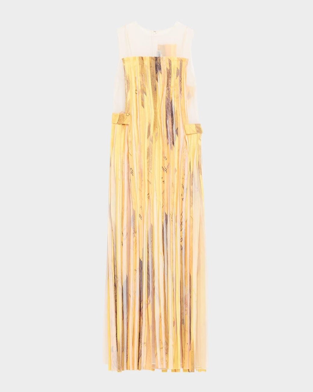 Jason Wu Sleeveless Strip Tank Gown With "Sulphur Bank" Artwork By ...
