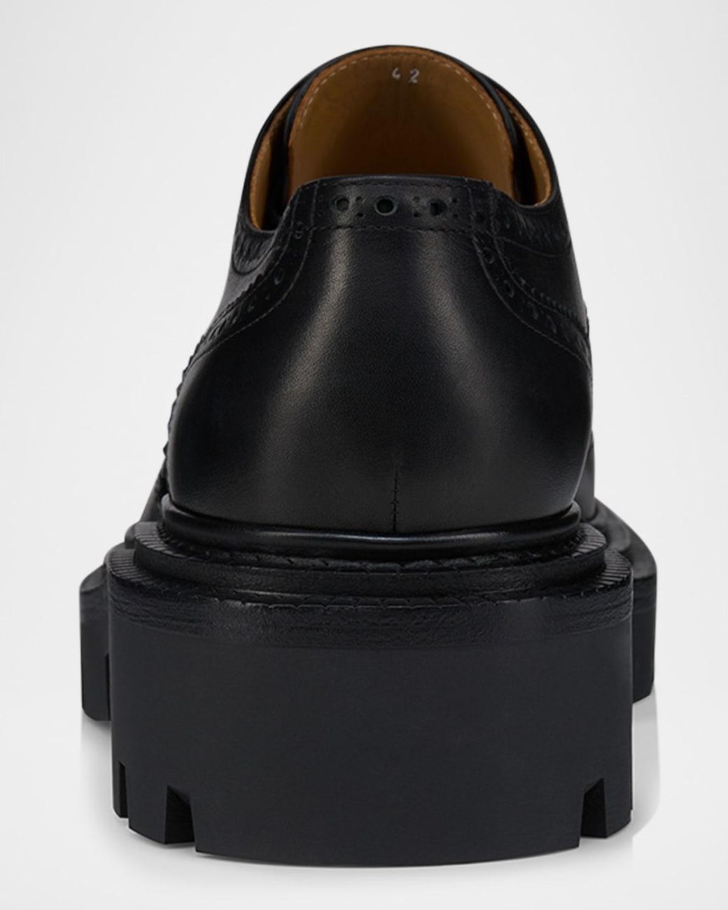 Christian Louboutin Apos;S College Wingtip Brogue Leather Derby Shoes ...