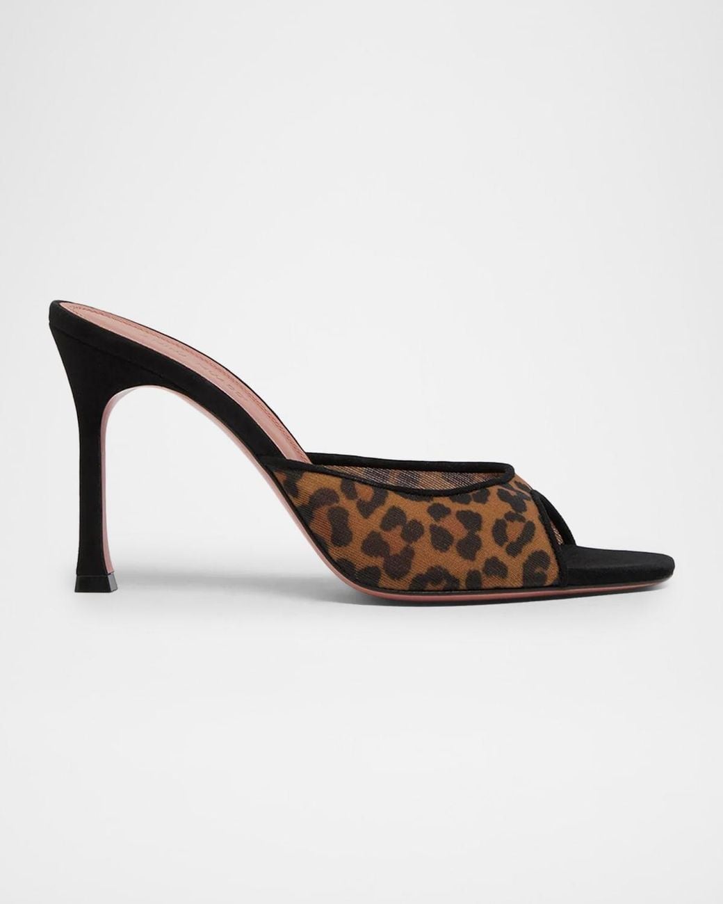 AMINA MUADDI Alexa Mesh Mule Pumps in Brown | Lyst