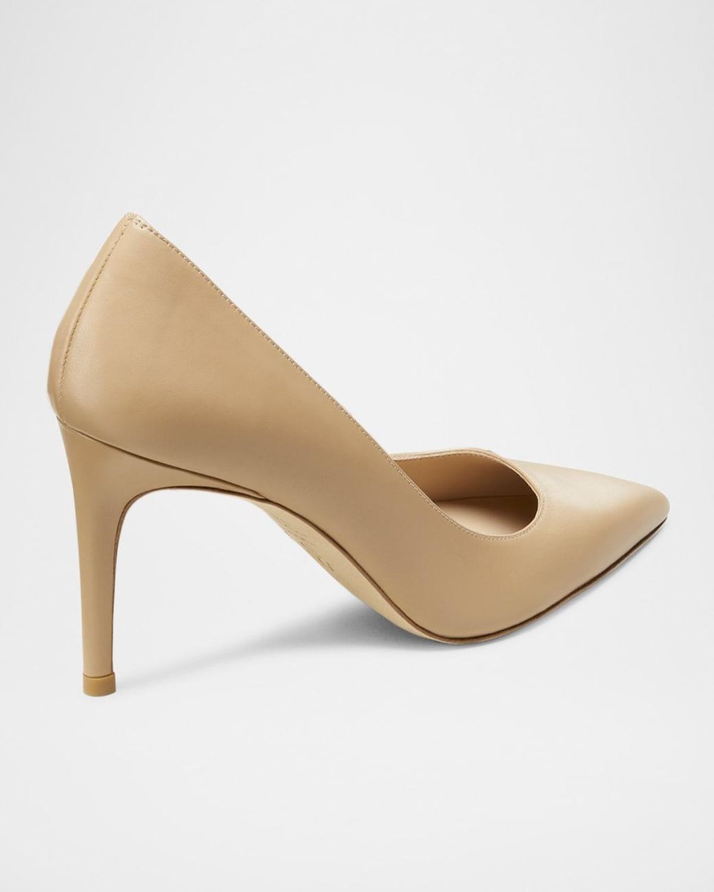 Stuart Weitzman Stuart Power 85 Leather Pumps in Black | Lyst