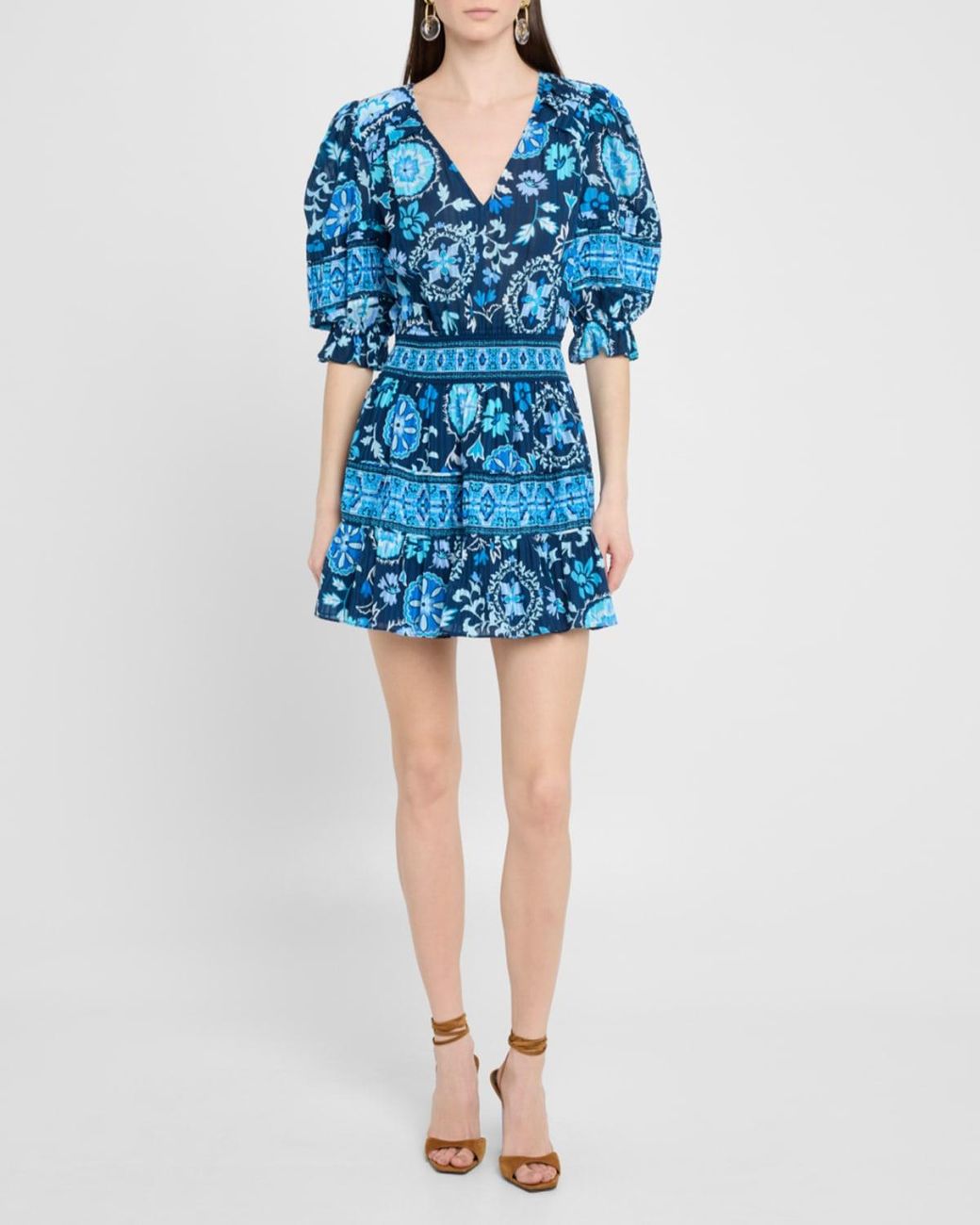 Ramy Brook Barbara Mini Dress in Blue | Lyst