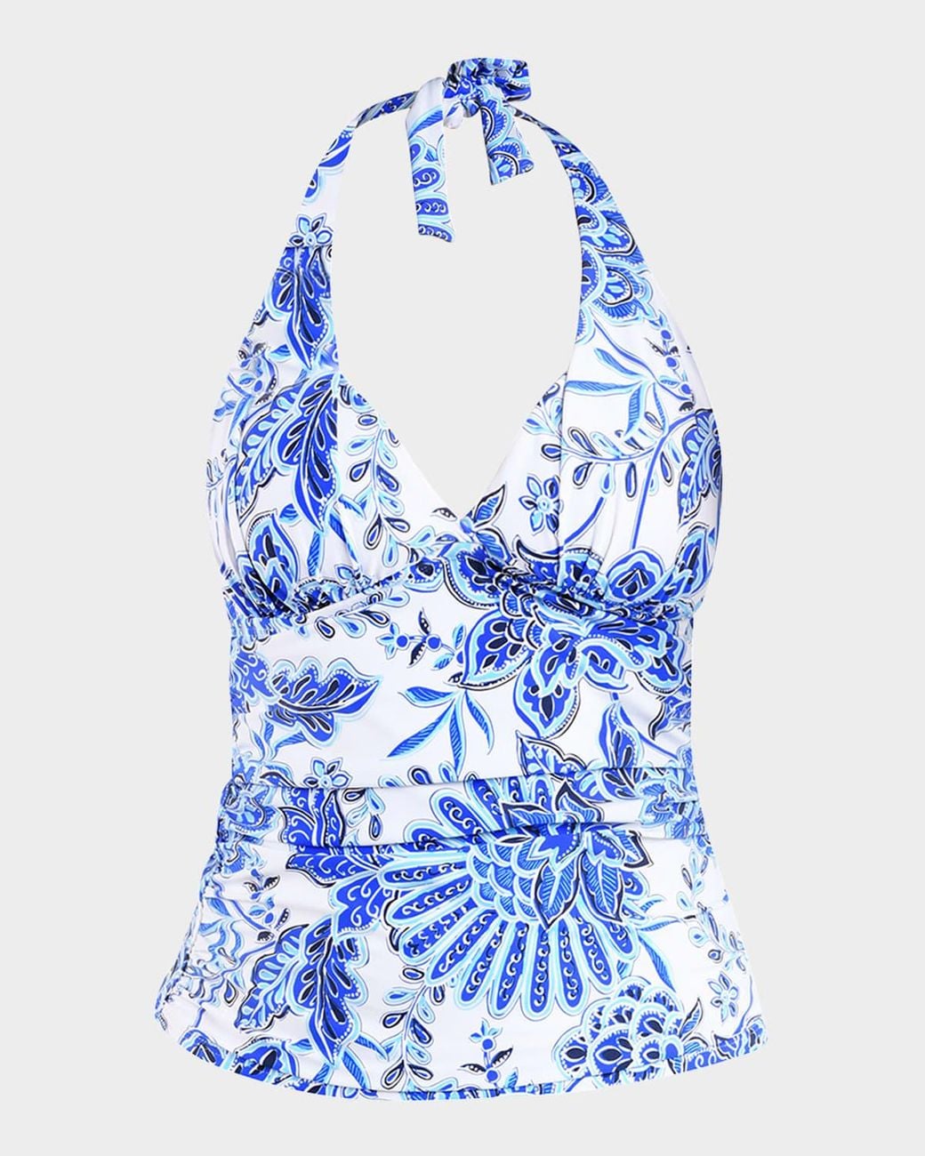 La Blanca Beyond Haler Goddess Tankini Swim Top in Blue | Lyst