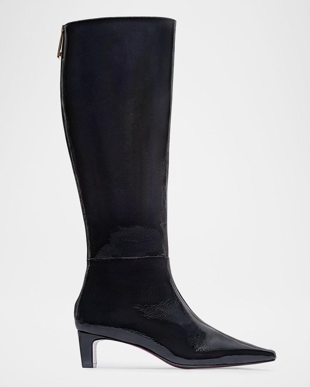 Bernardo Eton Leather Knee-High Boots in Black | Lyst