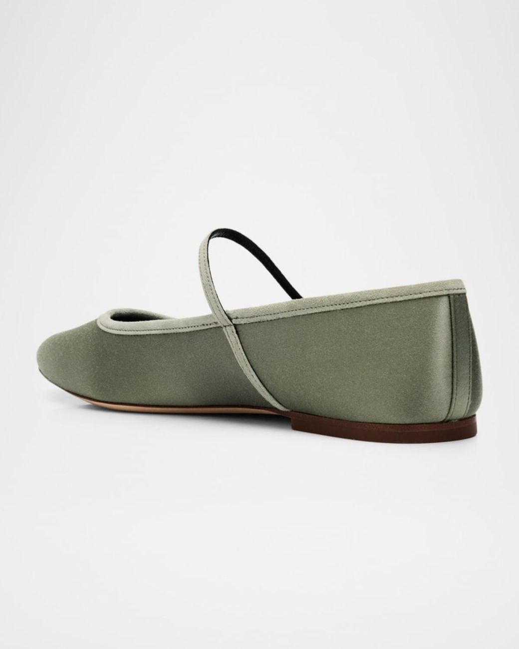 Veronica Beard Ellie Satin Ballerina Flats in Green | Lyst
