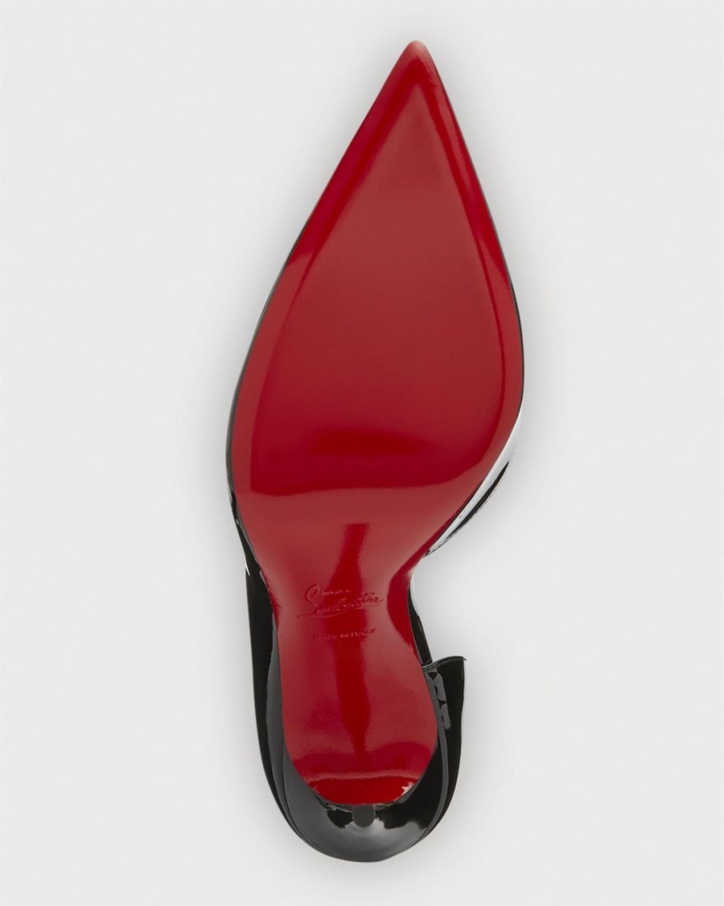 Christian Louboutin 100Mm Iriza Patent Open-Side Pumps in Black | Lyst