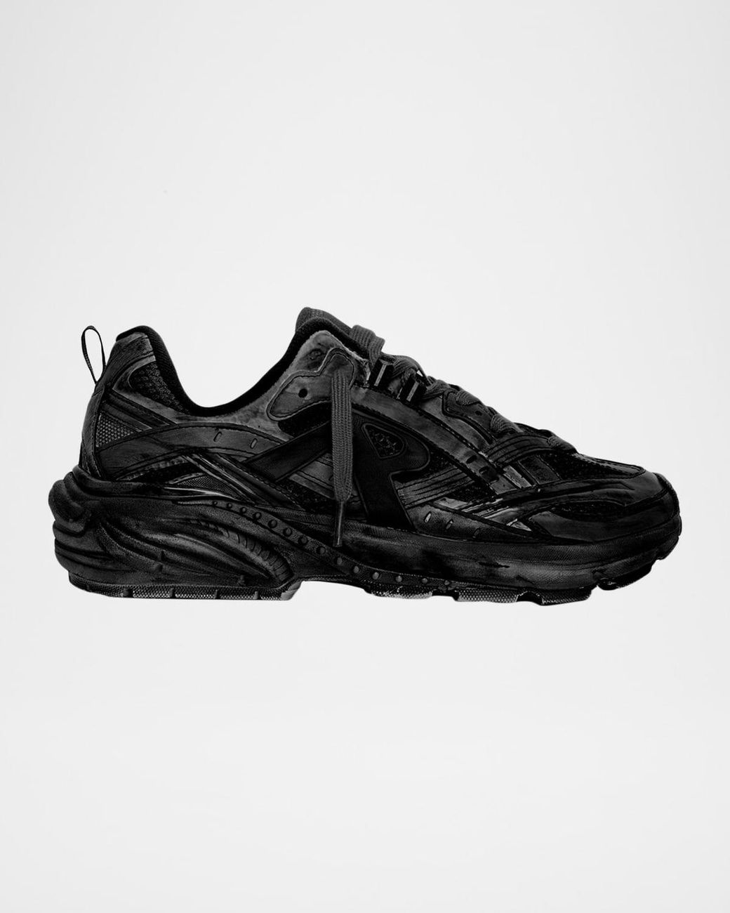 Represent Storm Dip Dye Mesh Runner Sneakers in Black for Men | Lyst