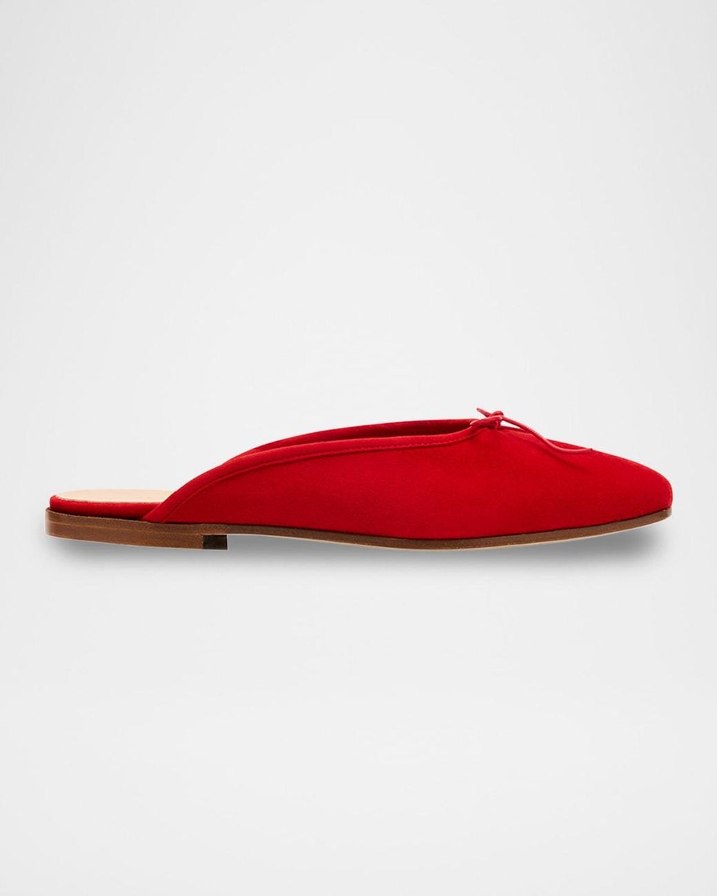 SOPHIQUE Poesia Suede Ballerina Mules in Red | Lyst