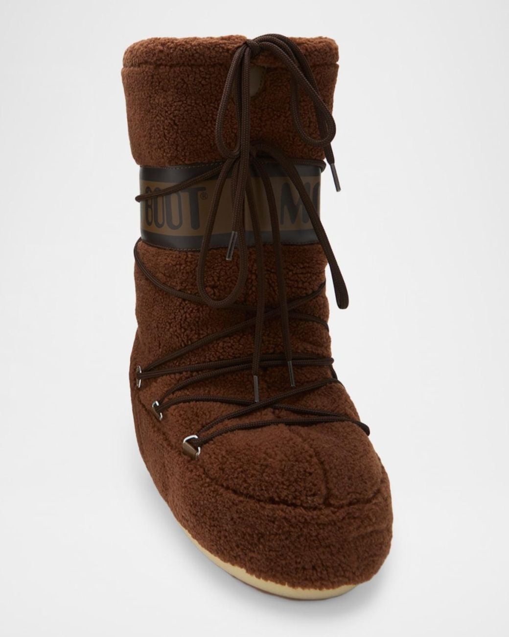Moon Boot Icon Fleece Knee-High Snow Boots in Brown | Lyst