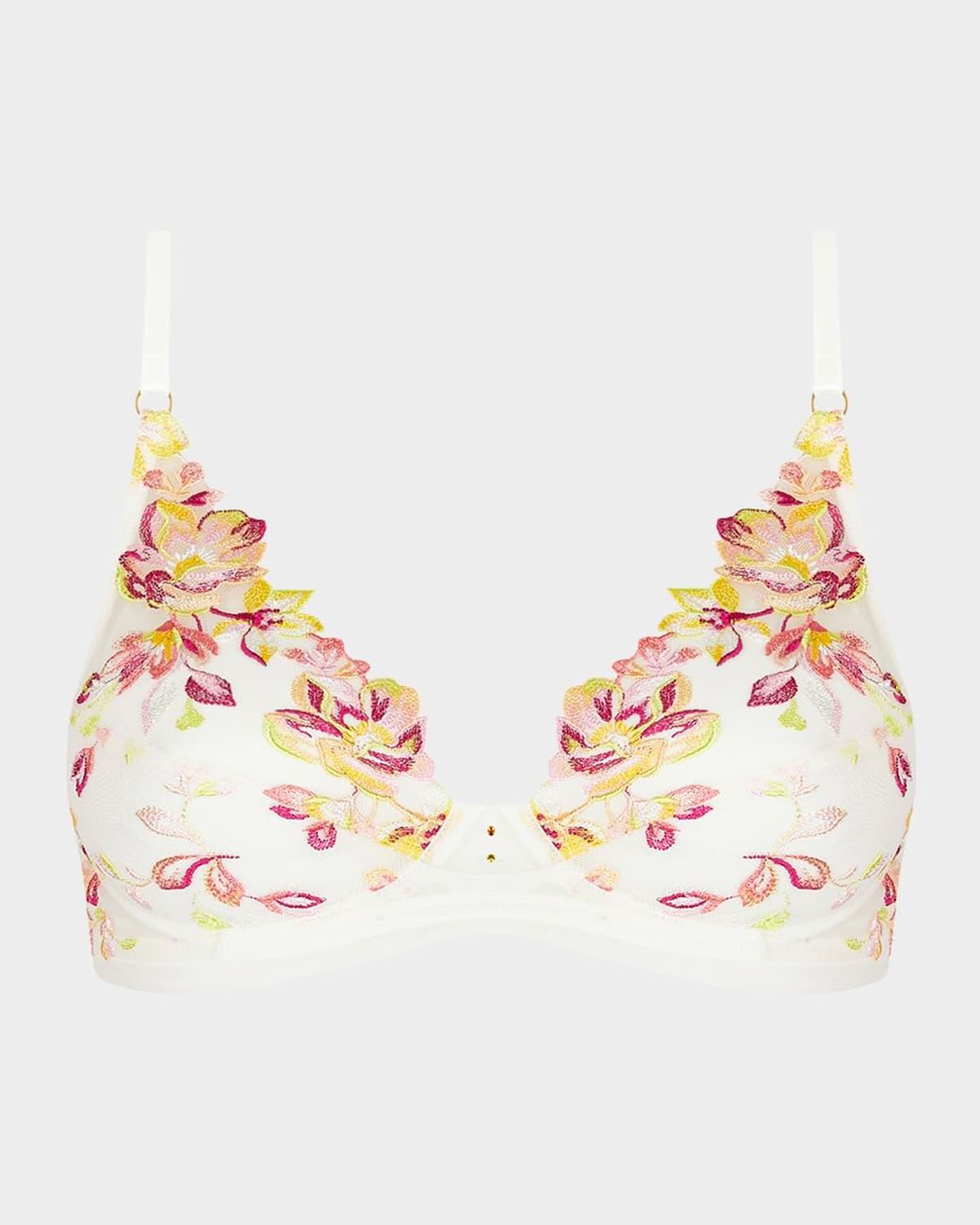 Lise Charmel Folie D & Apos;Ete Floral-Embroidered Tulle Triangle Bra ...