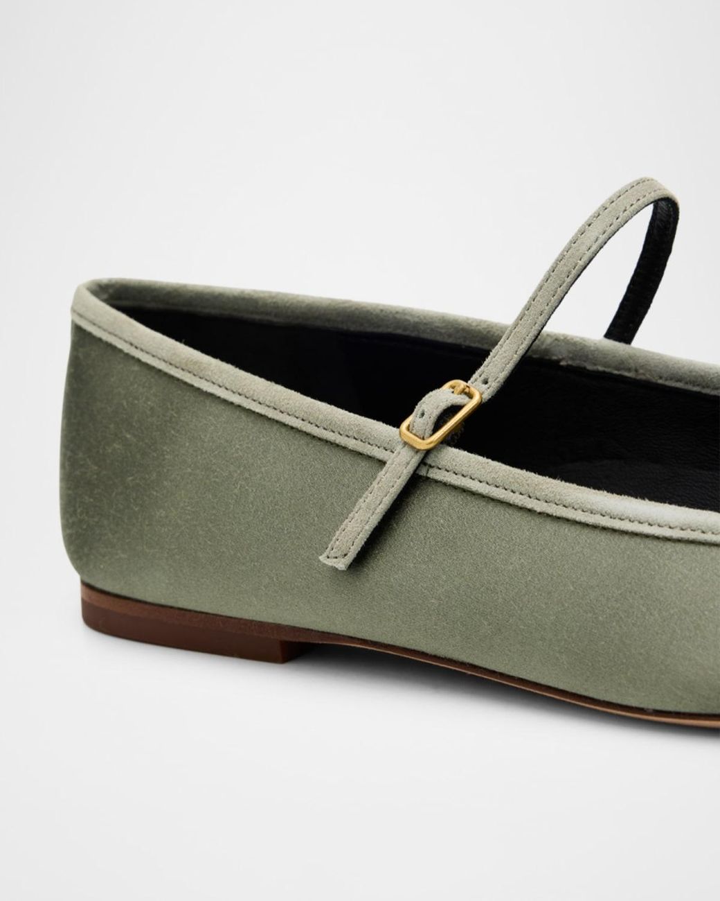 Veronica Beard Ellie Satin Ballerina Flats in Green | Lyst