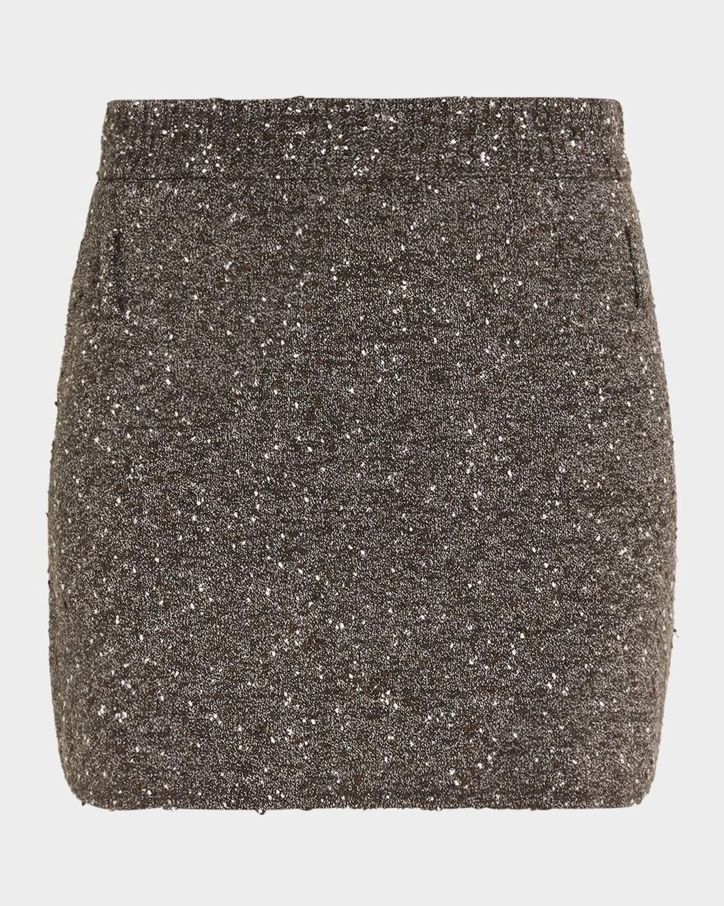 A.L.C. Stella Bouclé Tweed Mini Skirt in Gray | Lyst