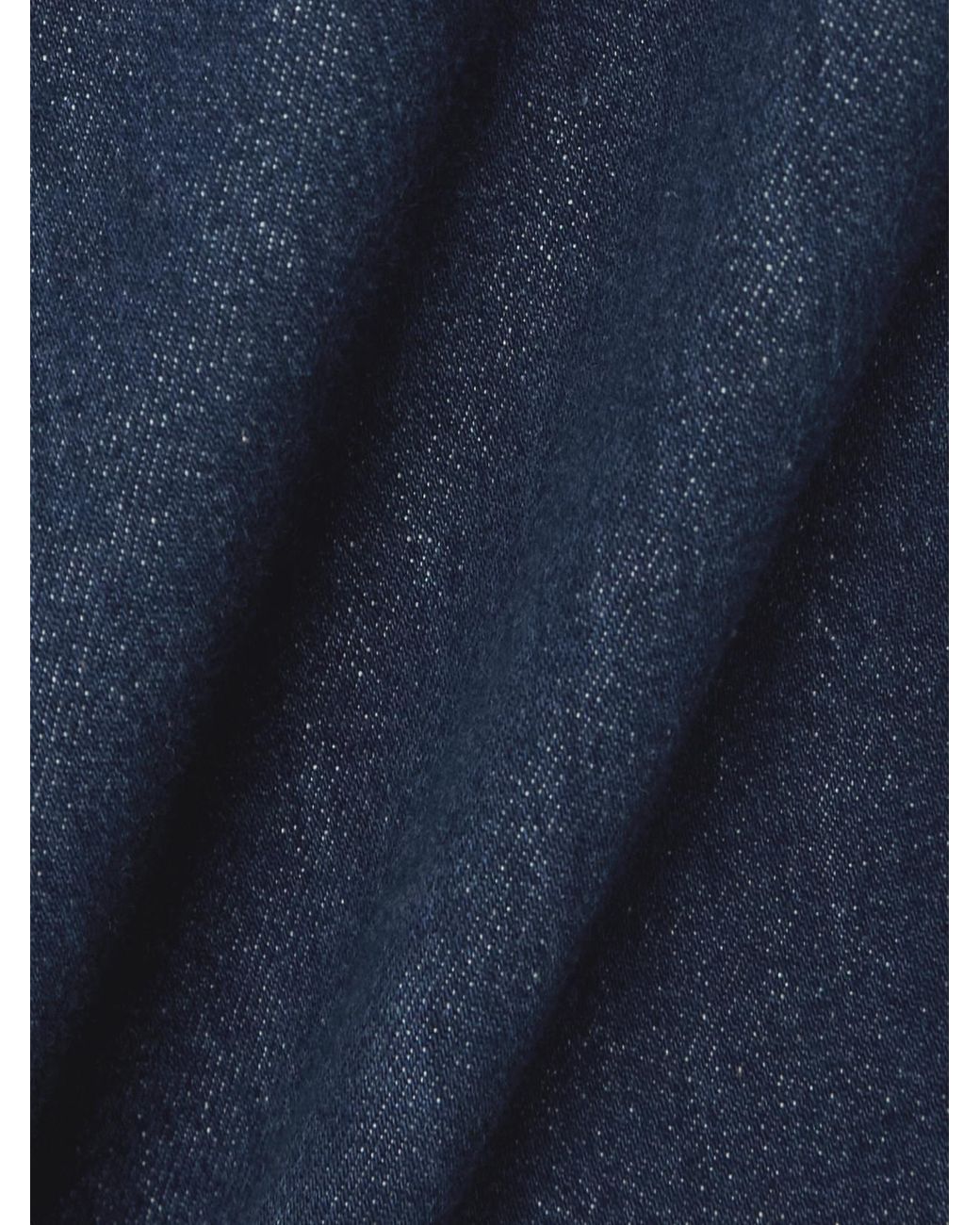 Another Tomorrow Cropped Denim Jacket in Blue | Lyst