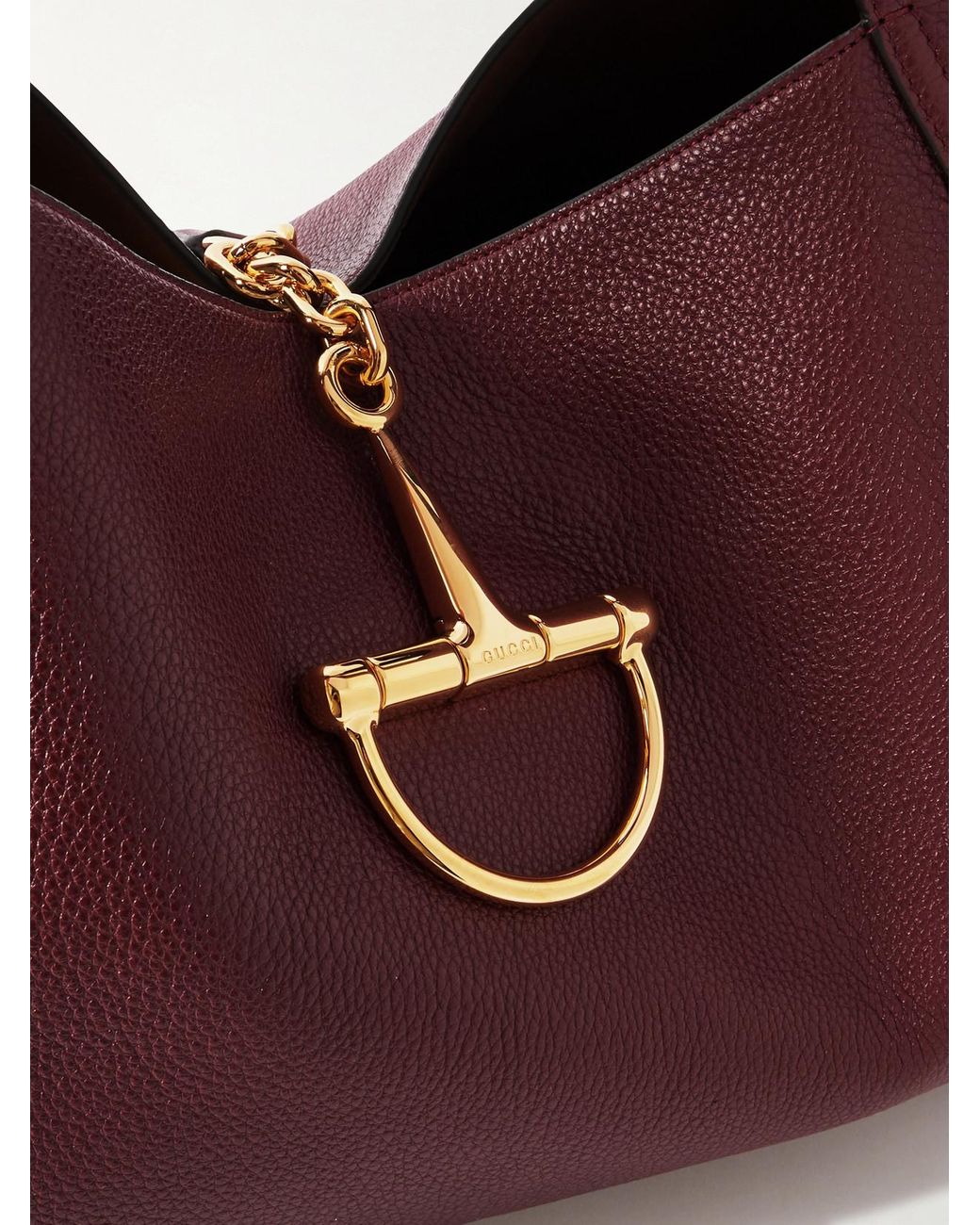 Gucci Softbit Maxi Textured-Leather Tote in Purple | Lyst UK