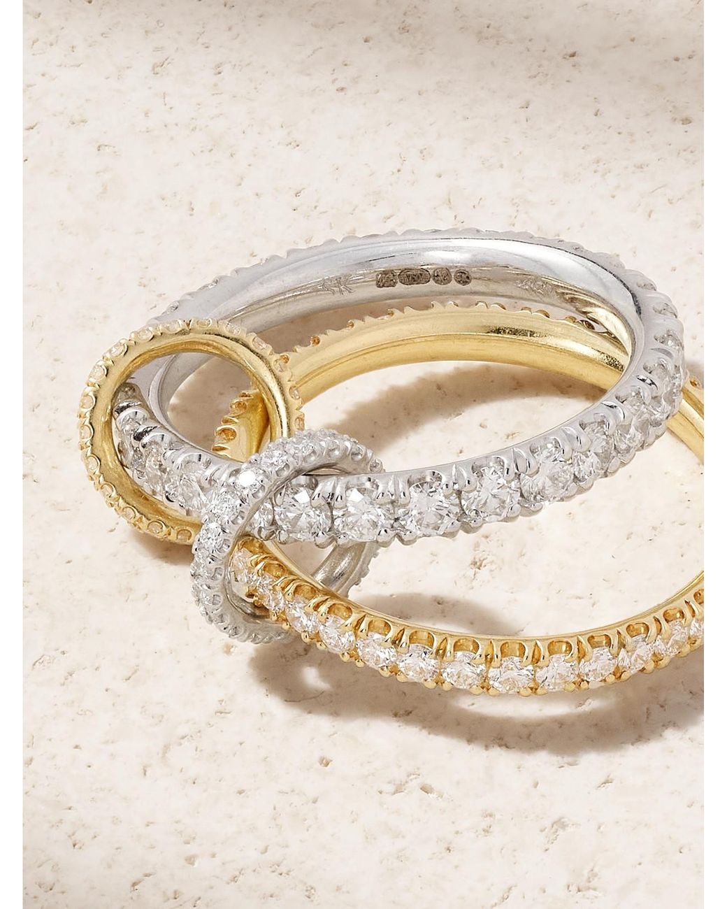 Spinelli Kilcollin Cadence 18-Karat And Diamond Ring in Natural | Lyst