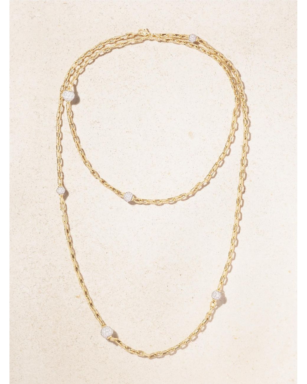 David Yurman Dy Madison Rhodium-Plated 18-Karat Diamond Necklace in ...