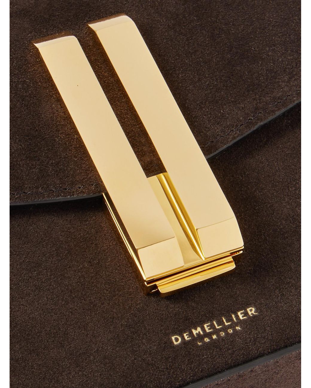 DeMellier The Vancouver Leather Clutch in Brown | Lyst