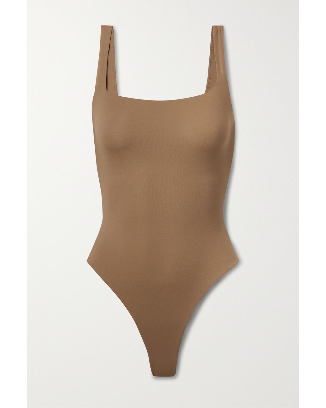 Skims Fits Everybody Square Neck Bodysuit – Oxide – String-body Aus ...