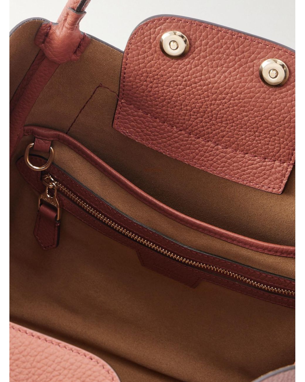 Max Mara Marine Textured-Leather Tote | Lyst