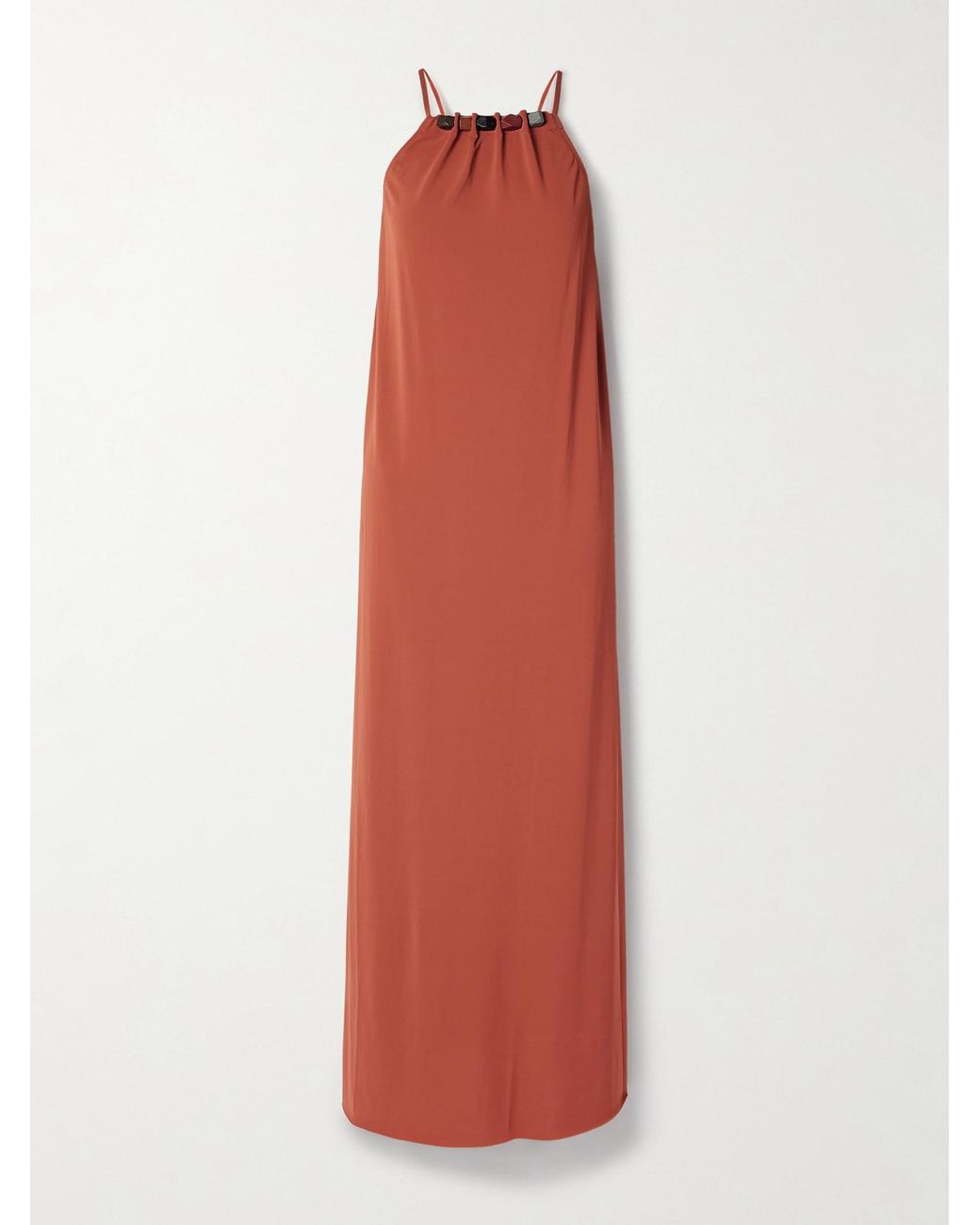 Eres Tiana Bead-Embellished Crepe-Jersey Maxi Dress in White | Lyst