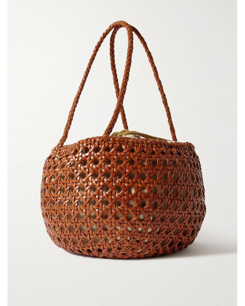 Dragon Diffusion Juventus Woven Leather Tote in Brown | Lyst UK