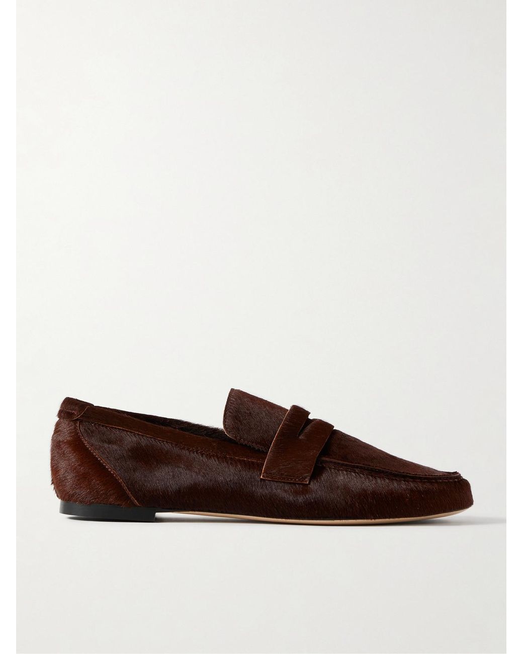 Jamie Haller Calf Hair Loafers in Brown | Lyst