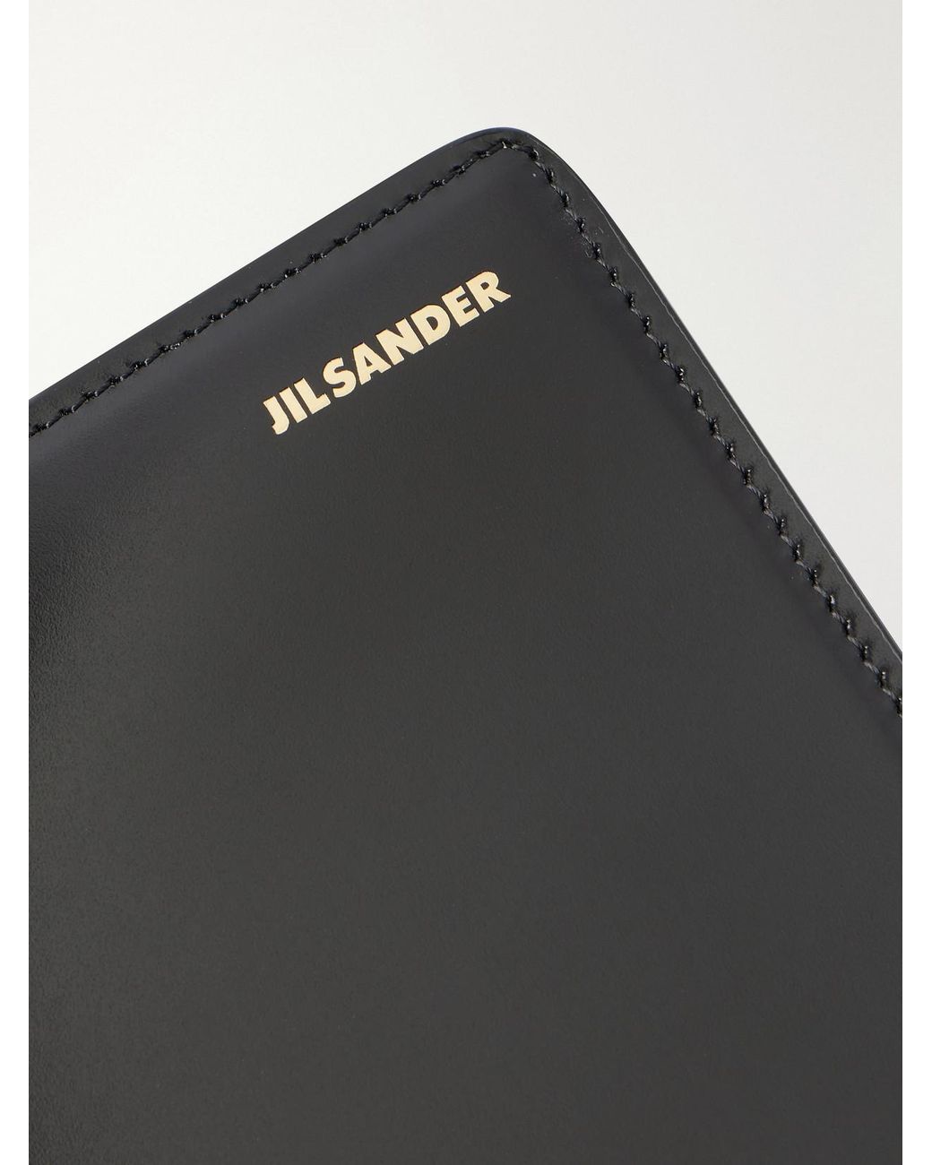 Jil Sander File Small Leather Shoulder Bag in White | Lyst
