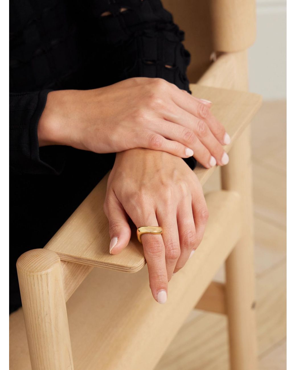 LIE STUDIO The Ivalo-Plated Ring in Metallic | Lyst