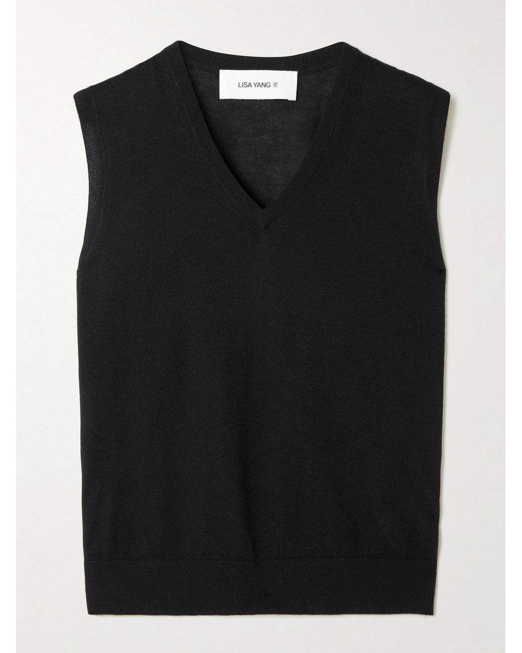 Lisa Yang Lauri Cashmere Vest in Black | Lyst