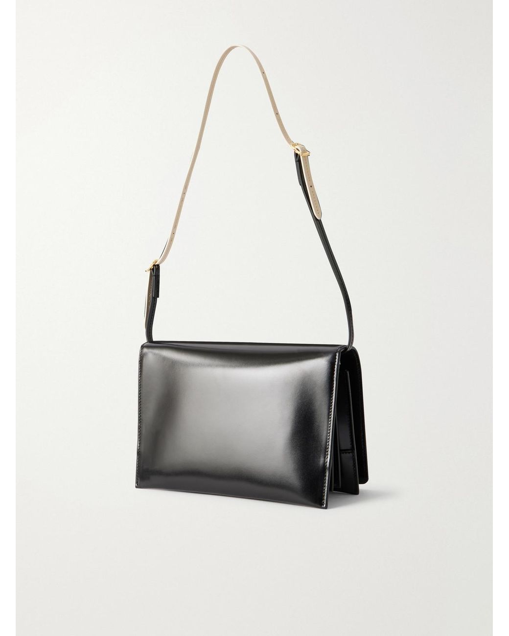 Jil Sander File Small Leather Shoulder Bag in White | Lyst