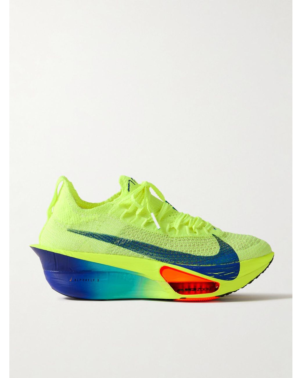 Nike Air Zoom Alphafly 3 Flyknit Sneakers in Green | Lyst