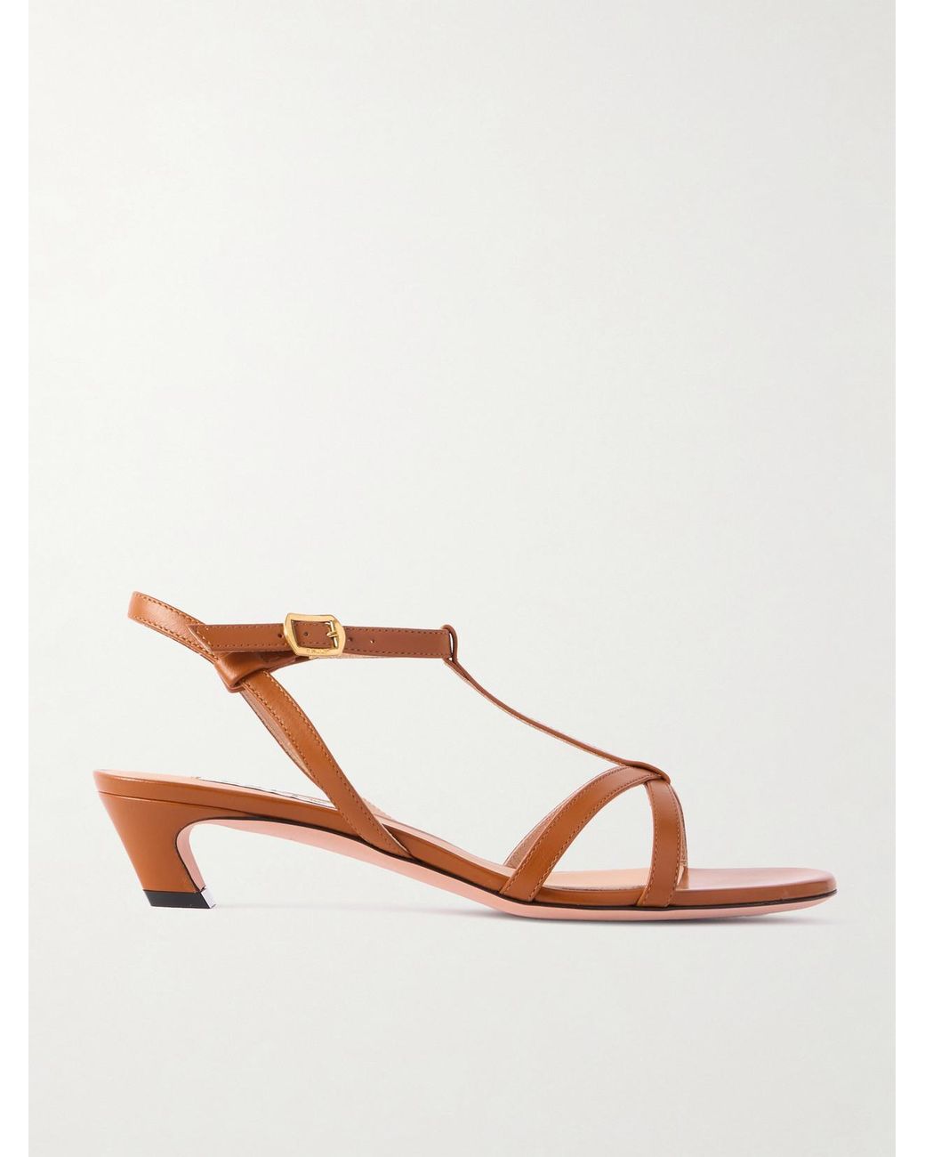 Bally Sabine Leather Sandals in Brown | Lyst