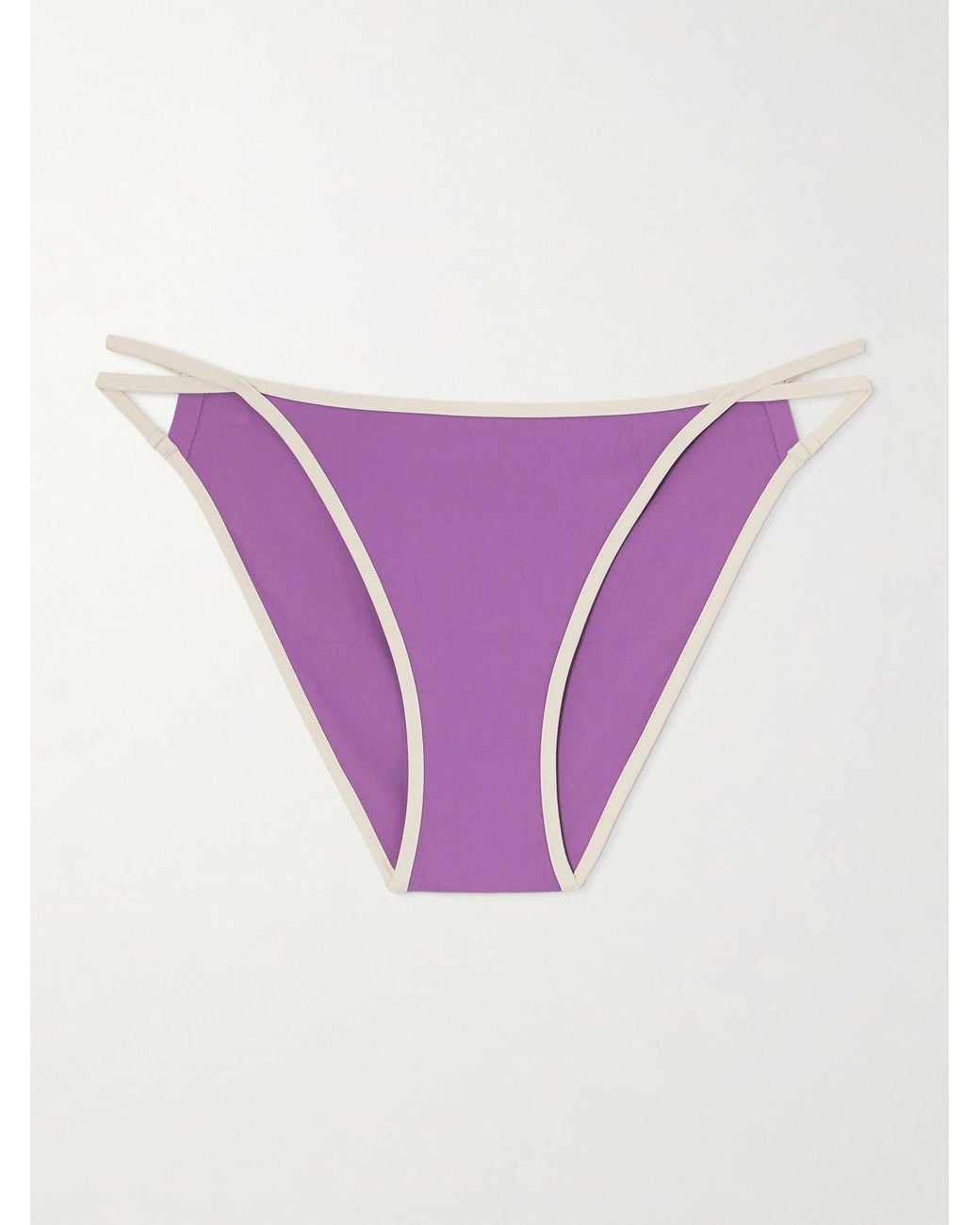 Eres Lilas Anita Cutout Two-Tone Bikini Briefs in Purple | Lyst