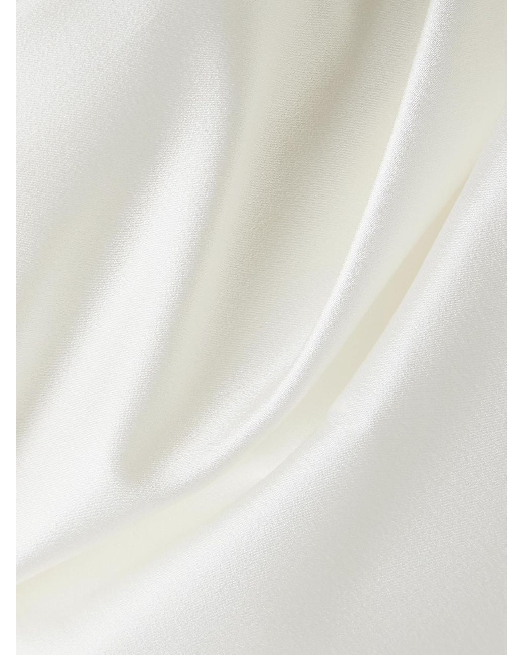 Vivienne Westwood Sybyl Off-The-Shoulder Draped Satin Gown in White | Lyst