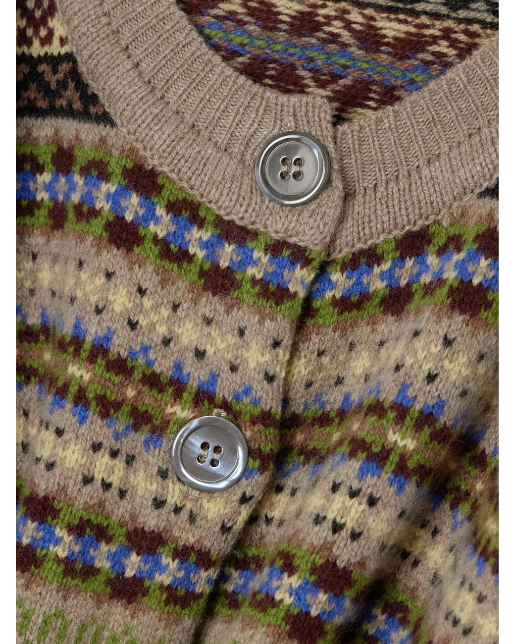&Daughter Ada Fair Isle Wool Cardigan | Lyst UK