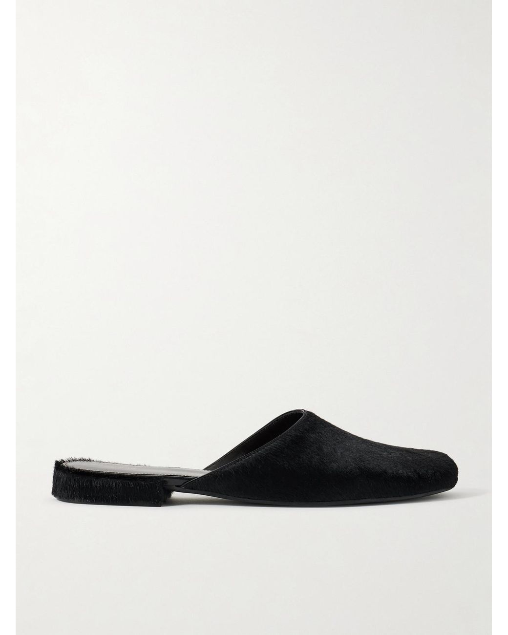The Row Penelope Calf Hair Mules in White | Lyst