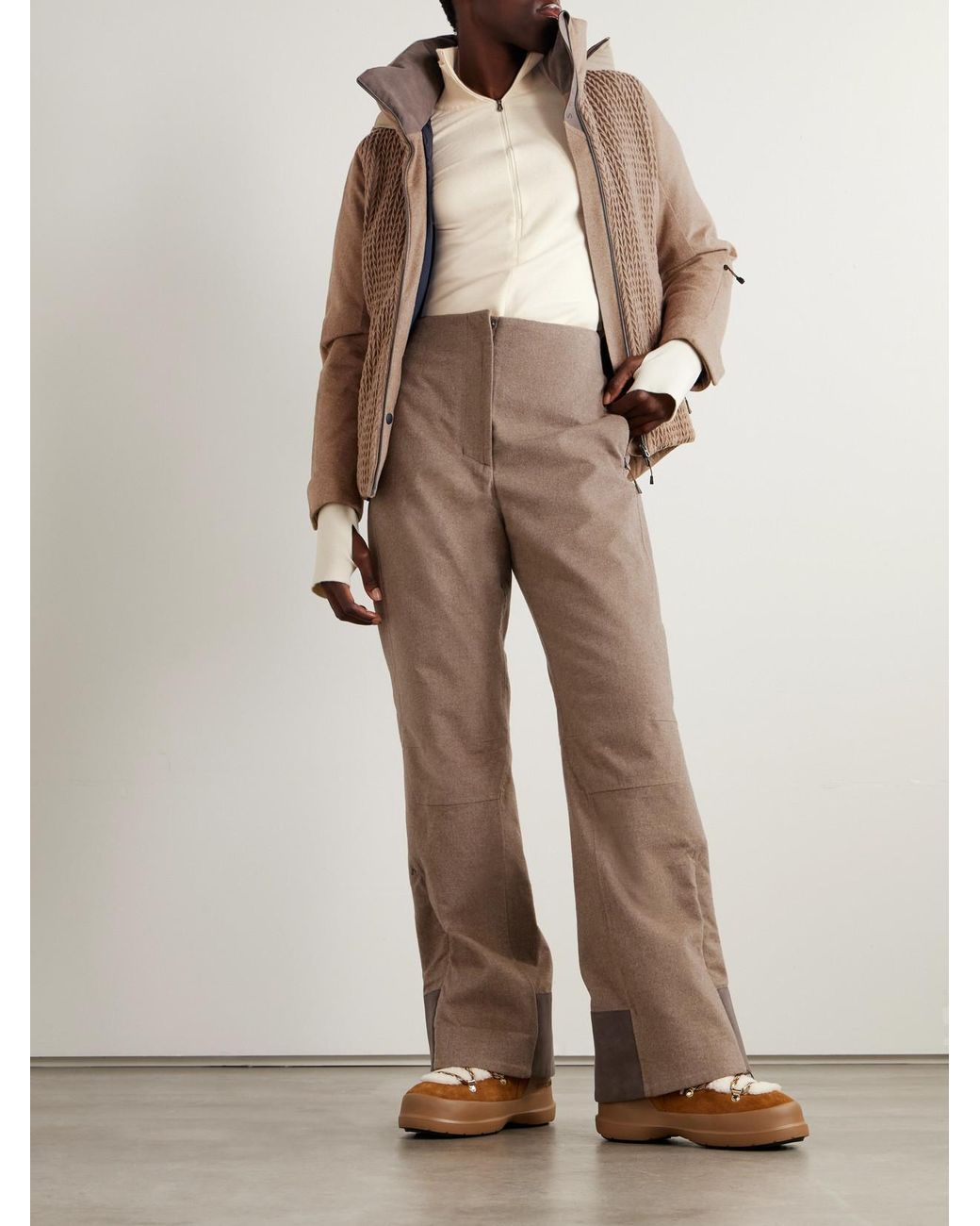 Sease Ariel Fleece Ski Top in Natural | Lyst UK