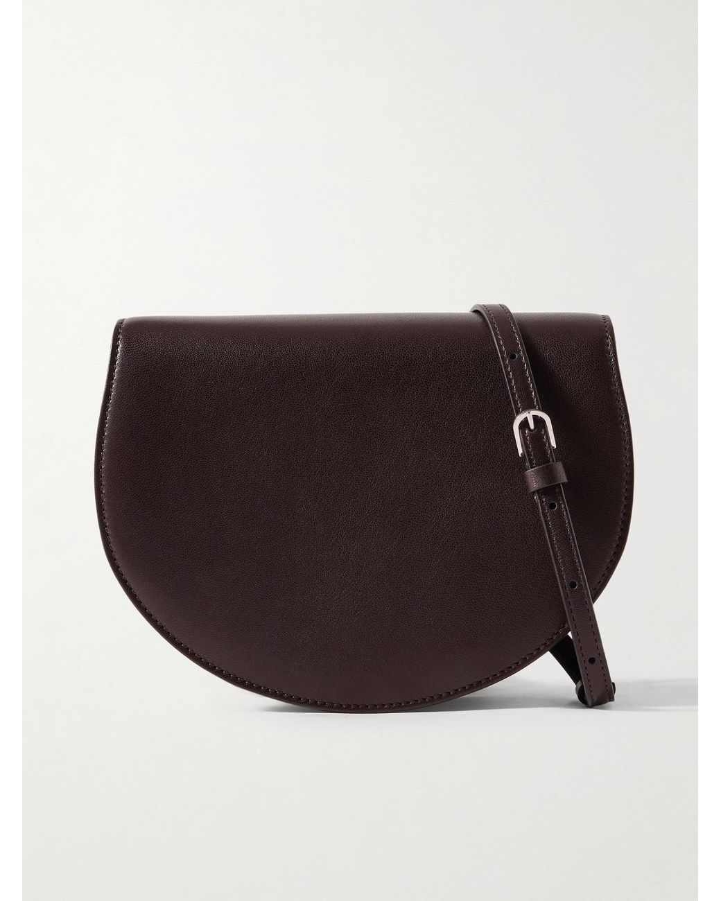 The Row Canteen Leather Shoulder Bag in Black | Lyst