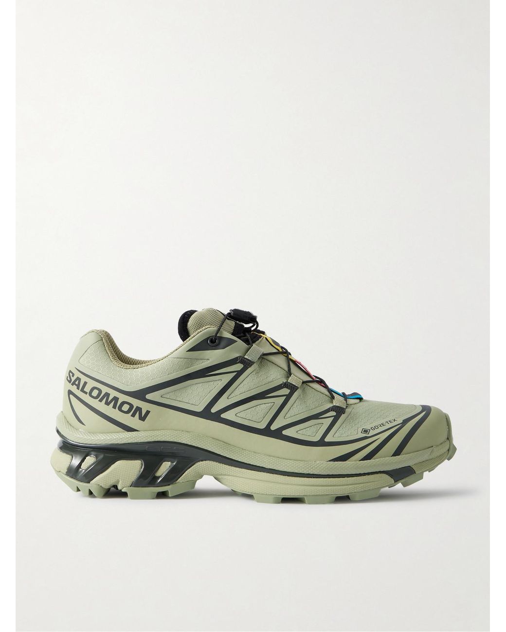 Salomon Xt-6 Tpu-Trimmed Gore-Tex Mesh Sneakers in Green | Lyst