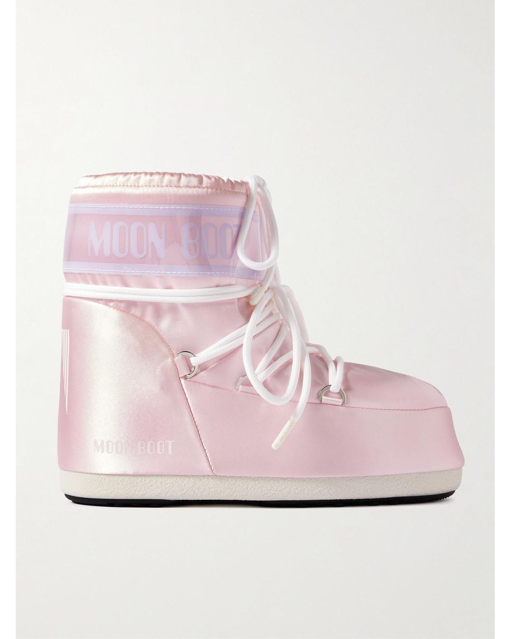 Moon Boot Icon Low Shell Snow Boots in Pink | Lyst