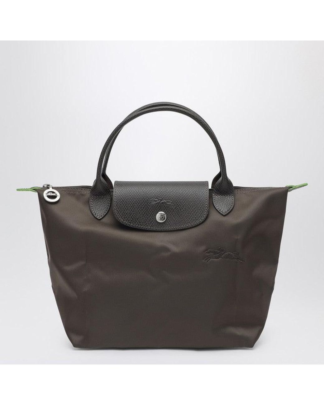 Longchamp Terra Coloured Le Pliage S Bag in Black | Lyst