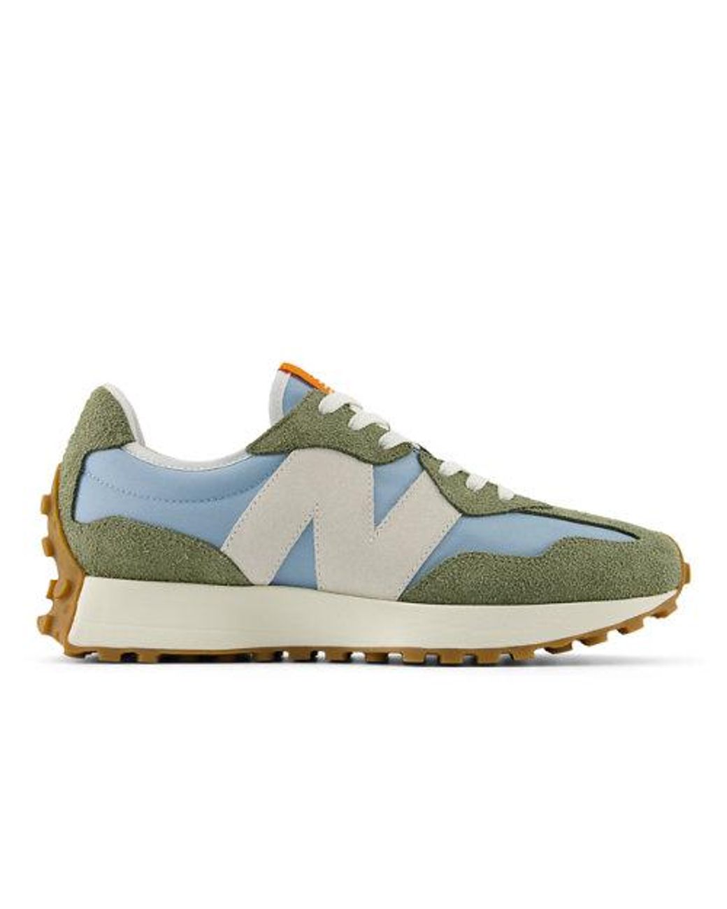 New Balance 327 In Green blue Suede mesh Lyst UK