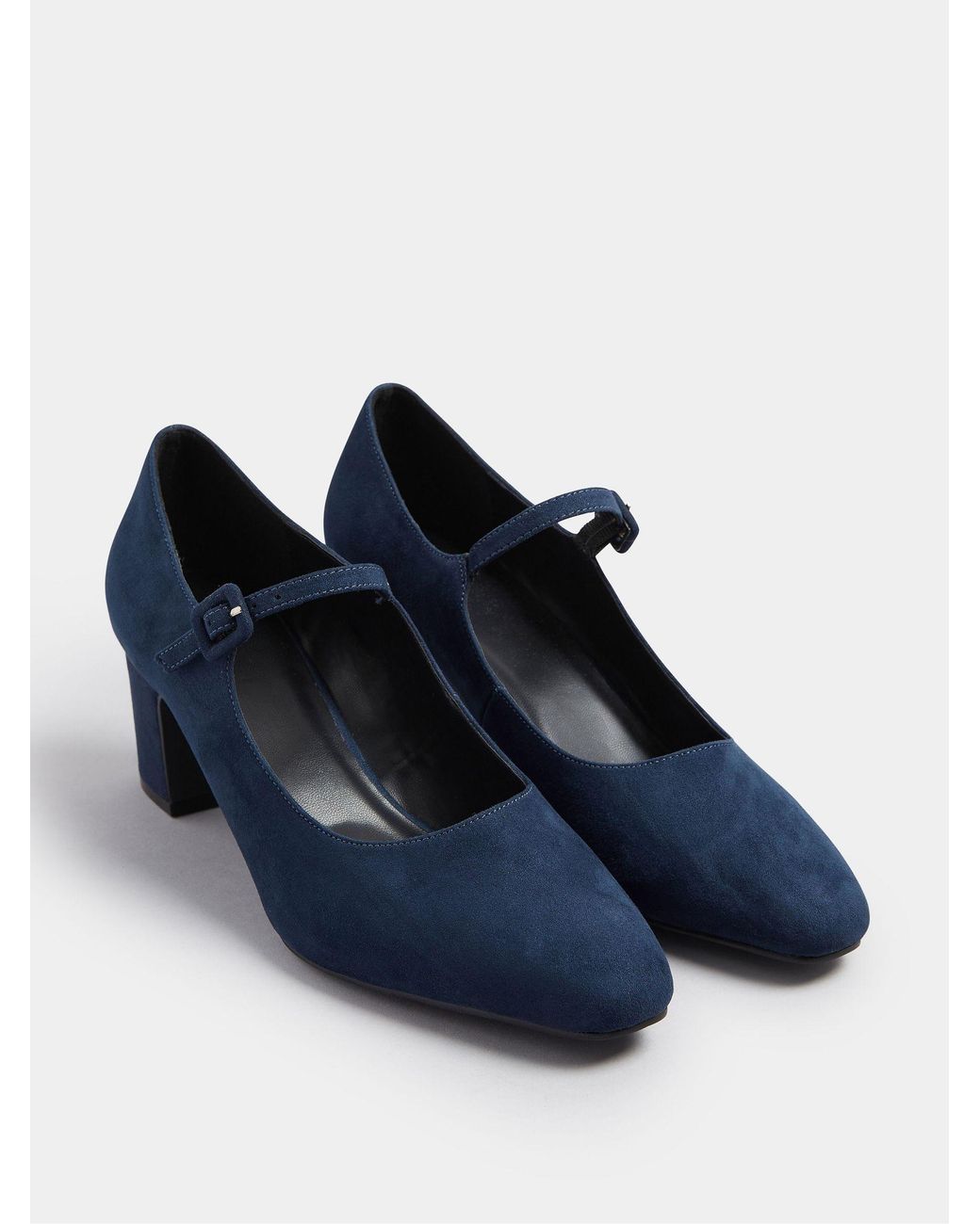 Long Tall Sally Point Block Mary Jane Heel Shoes in Blue | Lyst